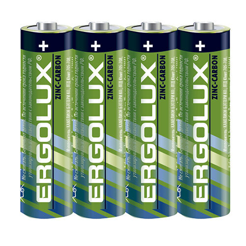 Батарейки АА пальчиковые / Ergolux / AA 1,5V солевой тип, 4 шт.