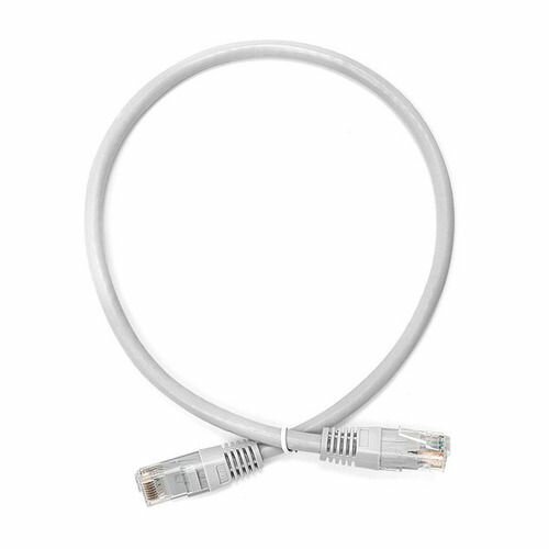 Патч-корд LanMaster вилка RJ-45, вилка RJ-45, кат.6, ПВХ, 0.5м, серый [twt-45-45-0.5/6-gy]