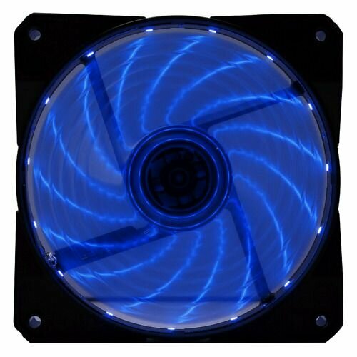 Вентилятор Digma DFAN-LED-BLUE RGB 120х120x25 черный 3-pin 4-pin (Molex) Ret