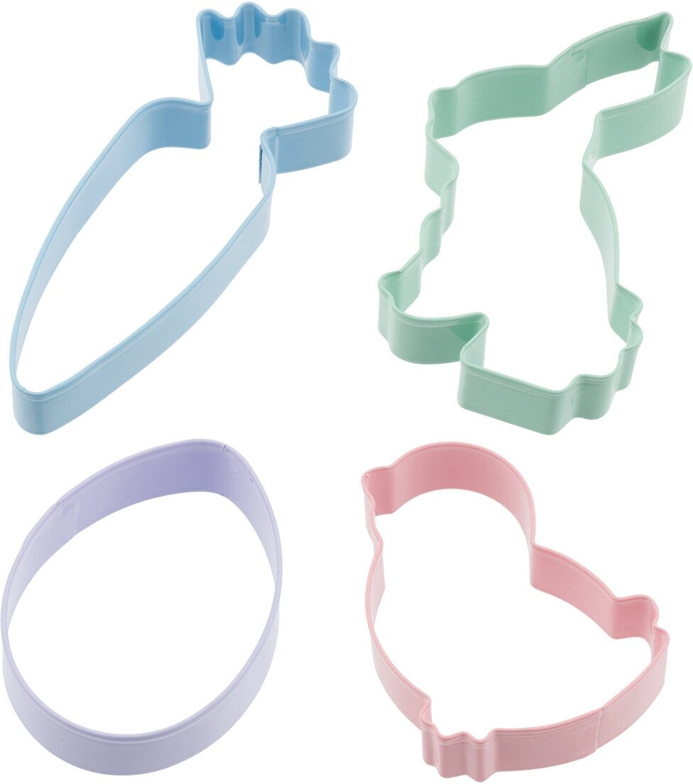 S-CHIEF SHF-0104 Набор вырубок из металла 4 шт Пасха 4 шт пасхальные формы для творчества