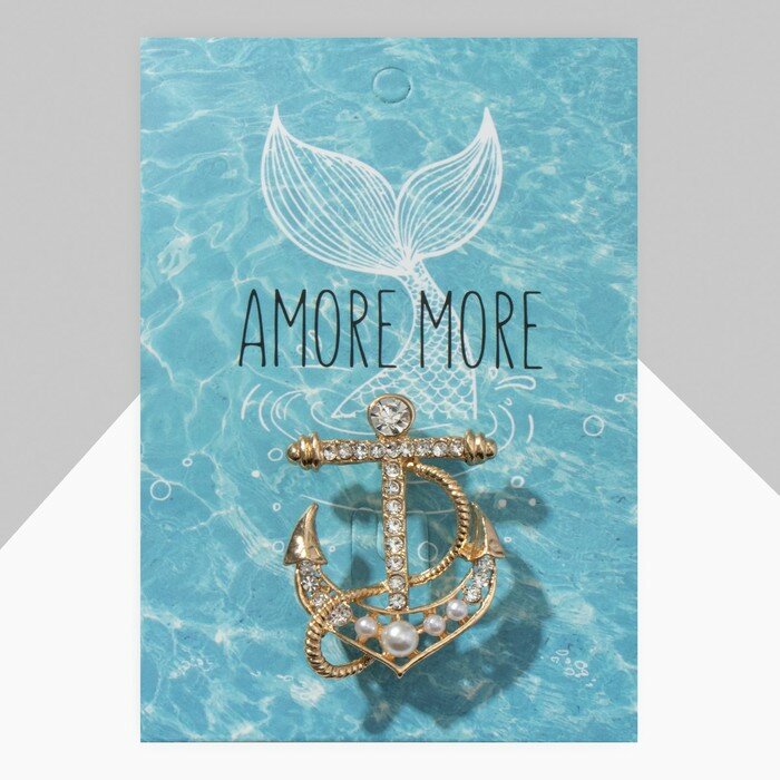 Брошь, стразы, пластик