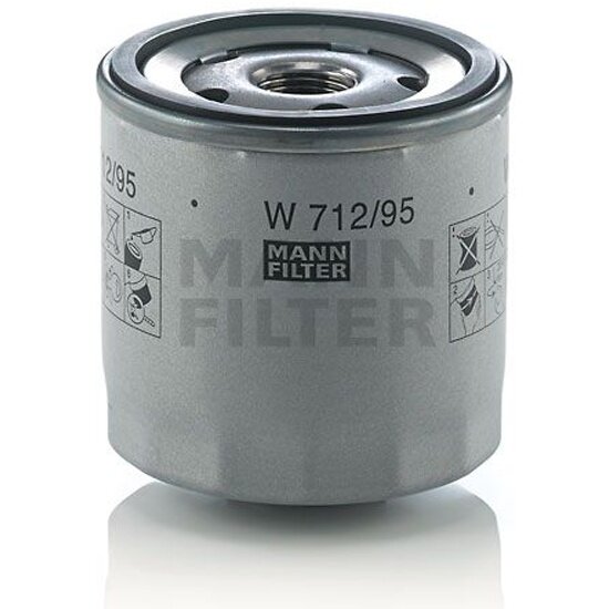 Фильтр масляный Mann-filter W 712/95 (A=76 B=63 C=72 G=3/4-16 UNF-1B H=79)