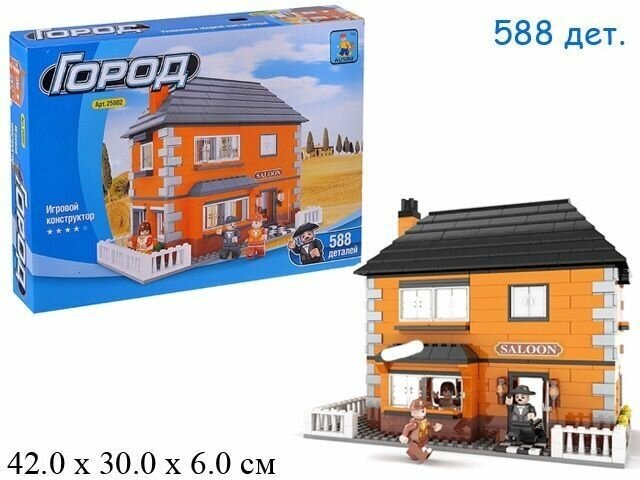 Конструктор "Город Салун", 588 деталей