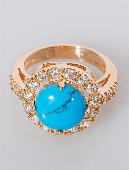 Кольцо, бирюза