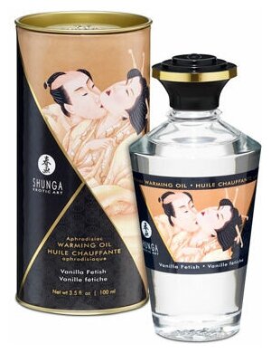 25416 Shunga Vanilla Fetish, 100 мл. Массажное масло Ванильный фетиш