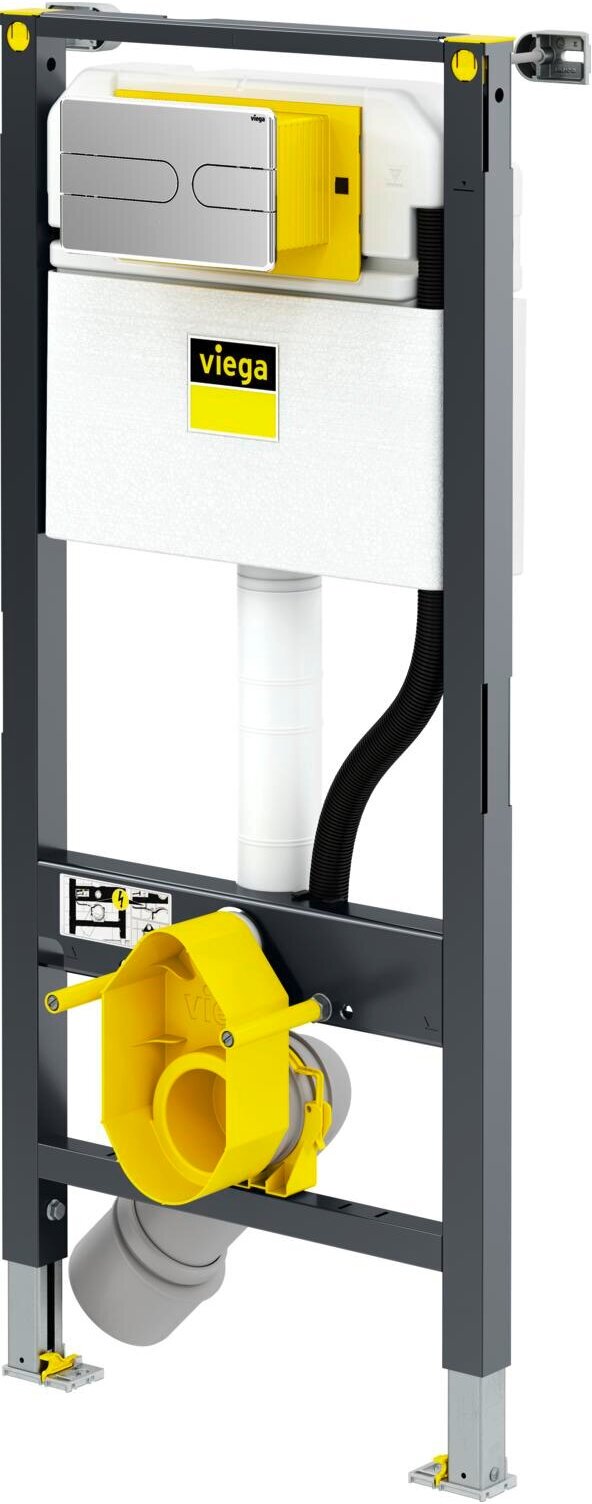 Инсталляция для унитаза Viega Prevista Dry Set Lean Eco, крепление, панель смыва Prevista Visign for Life 23 792862