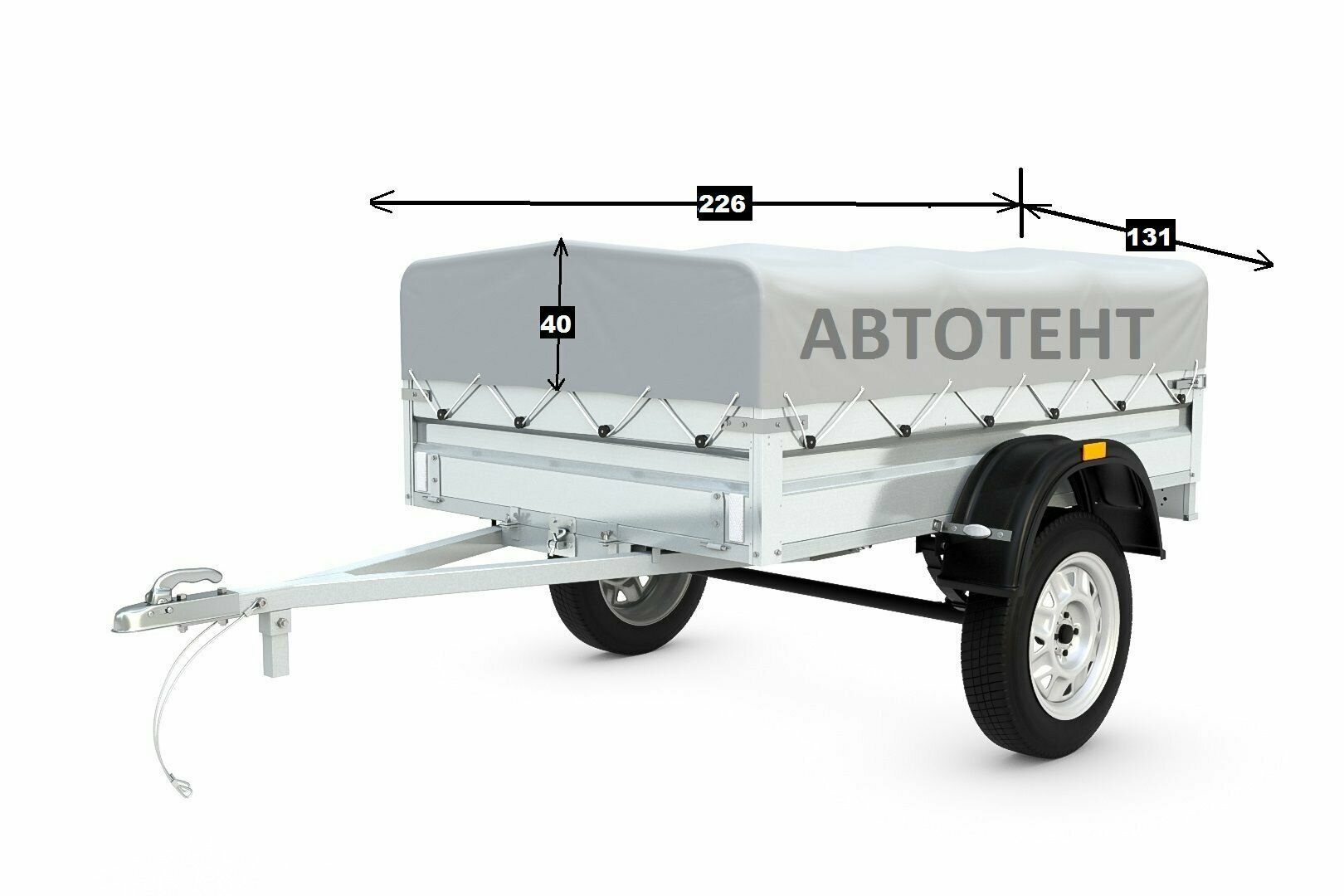 Тент на прицеп Титан 2213