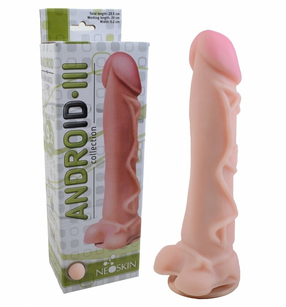 Фаллоимитатор Lovetoy "Android Long", реалистик, киберкожа, 25см