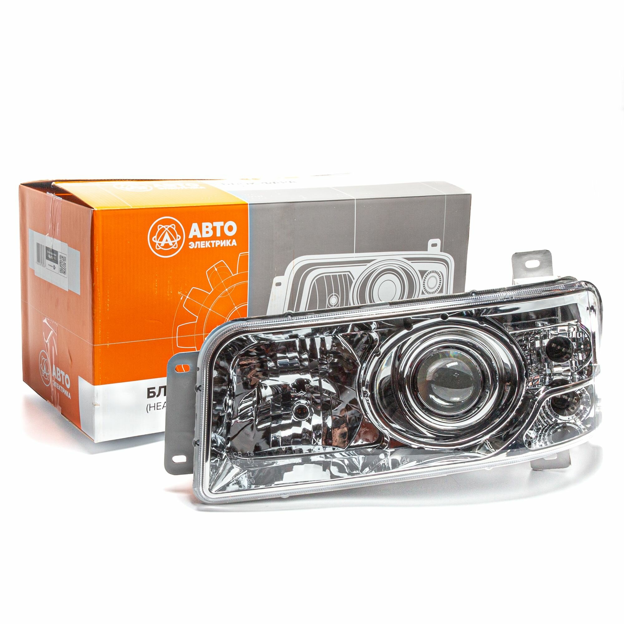 Блок-Фара 301.3775-20 левая с ДХО МАЗ-447131, 5440, 6312А9 (АвтоЭлектрика)