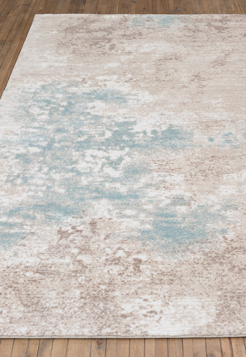 Турецкий ковер 80*150 см Ahenk Tugra 3020 Blue-Beige