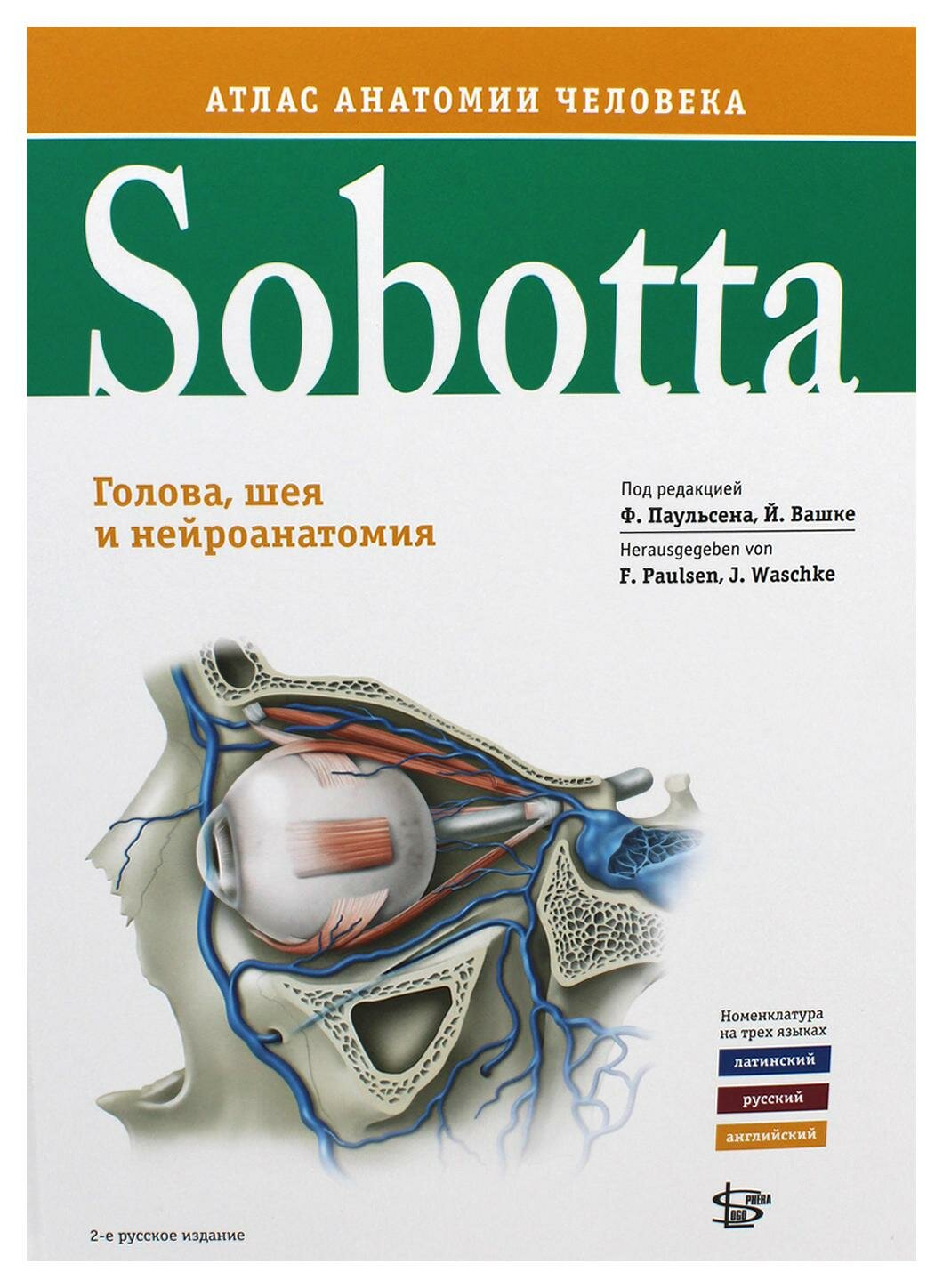 Sobotta. Атлас анатомии человека: Т.3: Голова, шея и нейроанатомия: в трех томах. 2-е изд. Логосфера