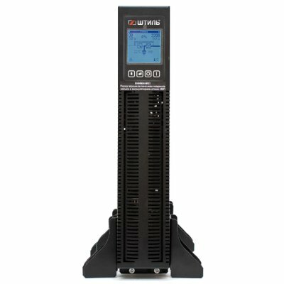 ИБП STR1101SL Онлайн (с двойным преобразованием), 1-фазное входное напряжение, выходная мощность 1000 ВА / 900 Вт, выходных разъемов: IEC-320-C13 6 шт, евророзетка 1 шт, время зарядки 8 ч, напольный/в стойку 2U, черный, вес 15.0 кг, STR1101SL