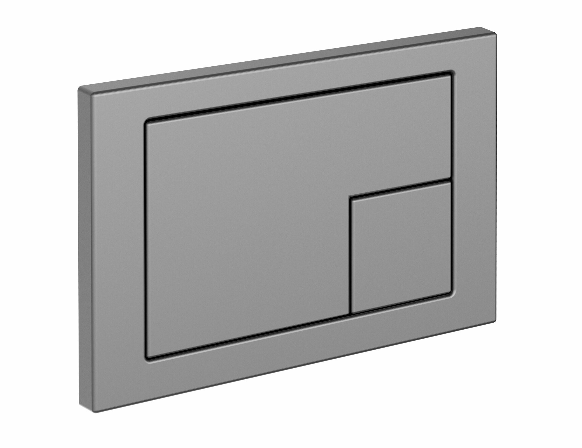 Кнопка Cersanit CORNER пластик хром матовый 64107