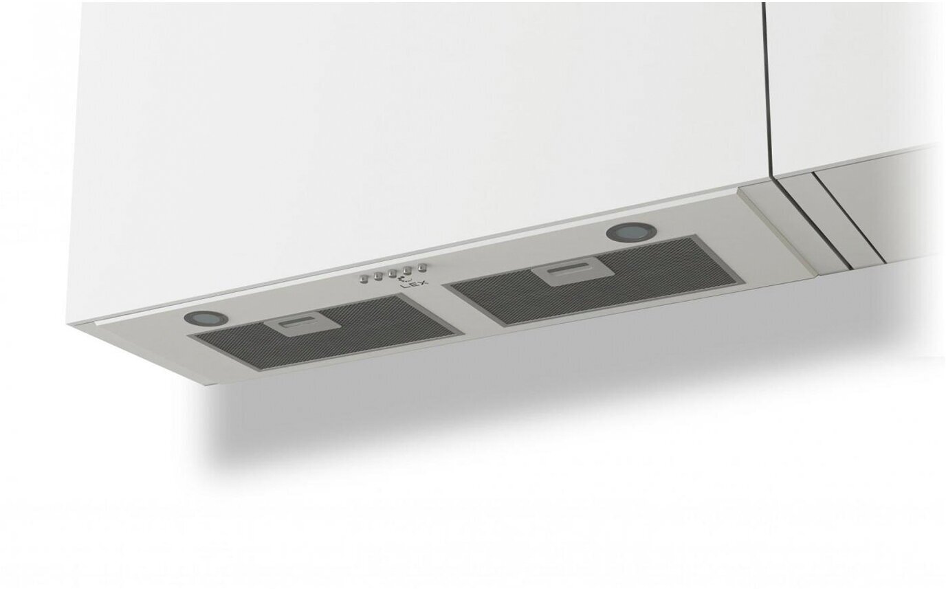 Вытяжка LEX GS BLOC P 900 White, белая, встраиваемая, 1050 м³/ч, 3 режима