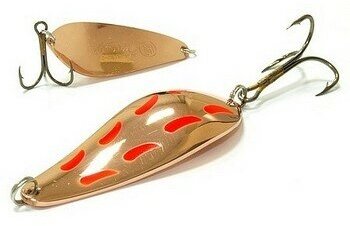 Блесна колеблющаяся MISTER CRO Атом с точками 18.0г 67мм #С