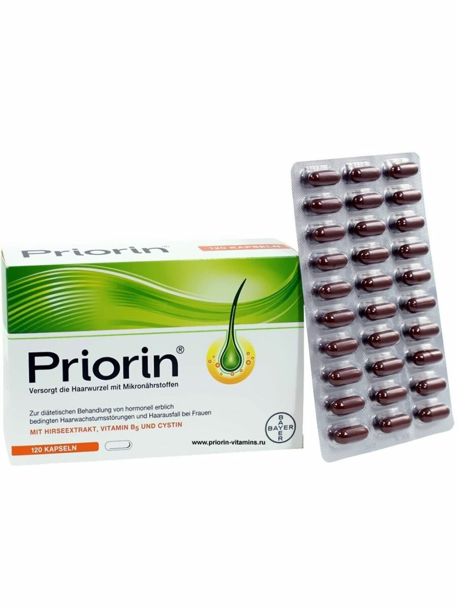 Priorin (Приорин) Витамины для волос 120 капсул