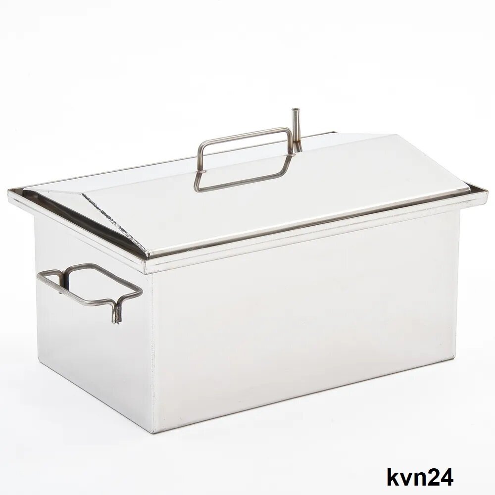 Коптильня крышка домиком 450х250х250 нерж 2мм