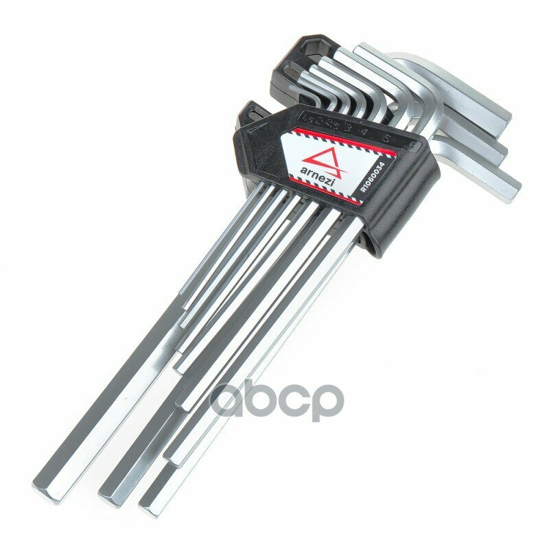 Набор имбусовых ключей HEX (шестигранников) 10пр с магнитайзером ARNEZI R1060034 ARNEZI арт. R1060034