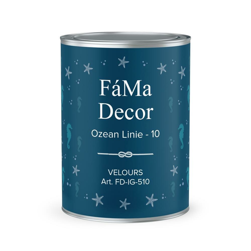 Краска Fama Decor Ozean Linie-10 0.125л Белая Полуматовая Интерьерная для Внутренних Работ / Фама.