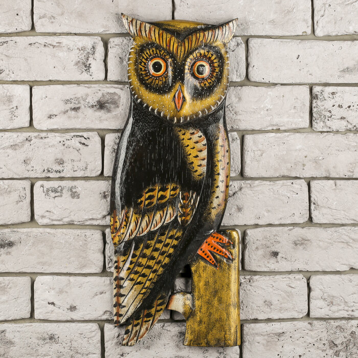 Настенное панно 'Сова' 48х20х2,5 см
