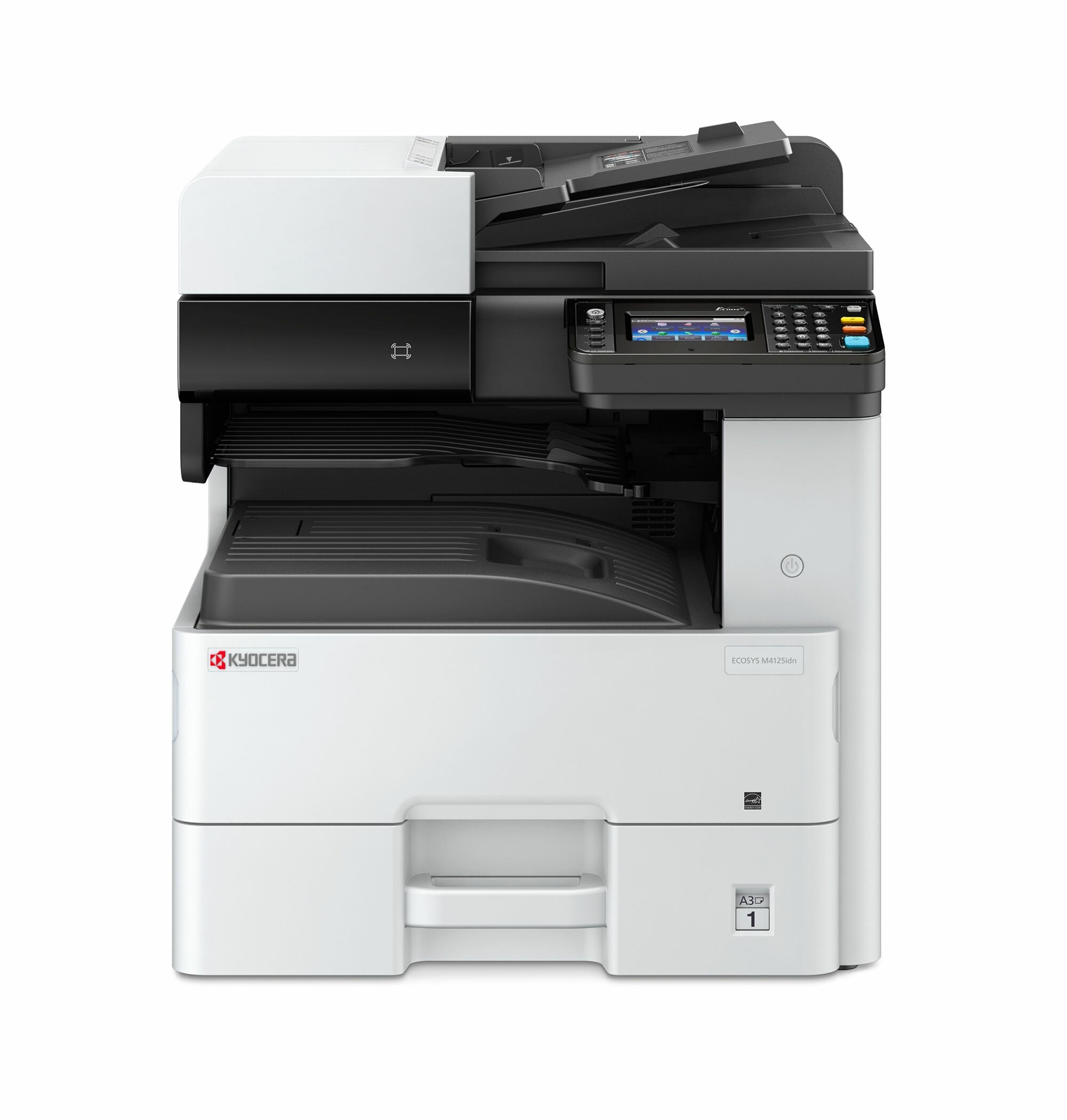 МФУ лазерный Kyocera Ecosys M4125idn (1102P23NL0) A3 Duplex Net белый/черный