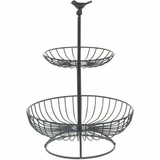 Ваза Remeco Collection для фруктов 2-х ярусная 25x25x35 см 766267