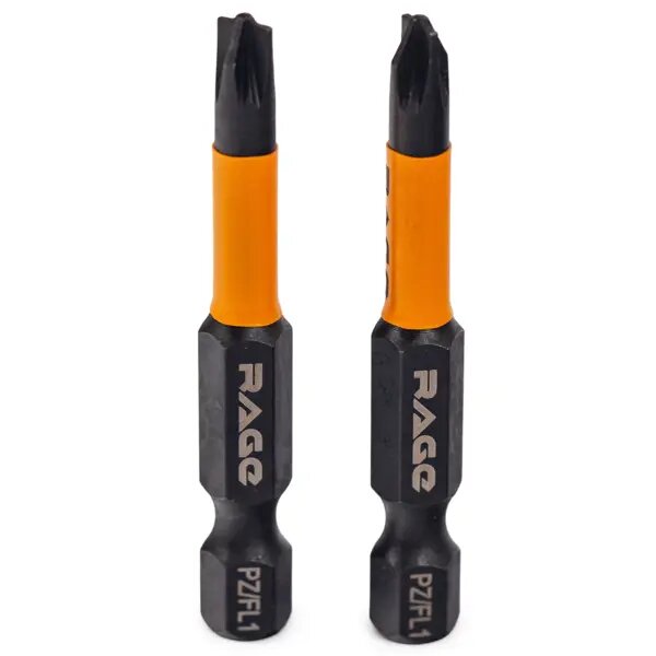 Бита магнитная Rage PZ/FL1x50 мм, 2 шт.