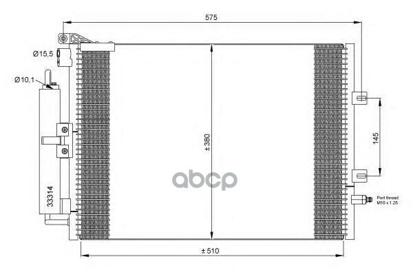 Радиатор кондиционера с осушителем RENAULT Clio 05- Easy Fit NRF арт. 35897