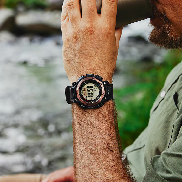 Наручные часы CASIO Pro Trek, коричневый, черный — фото 1