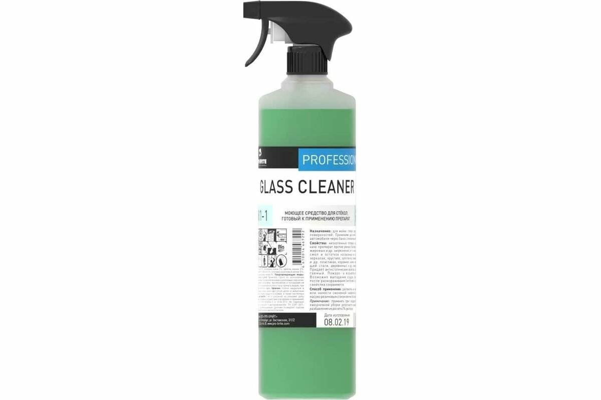 PRO-BRITE GLASS CLEANER, универсальное средство для стёкол и зеркал, 1л. 081-1