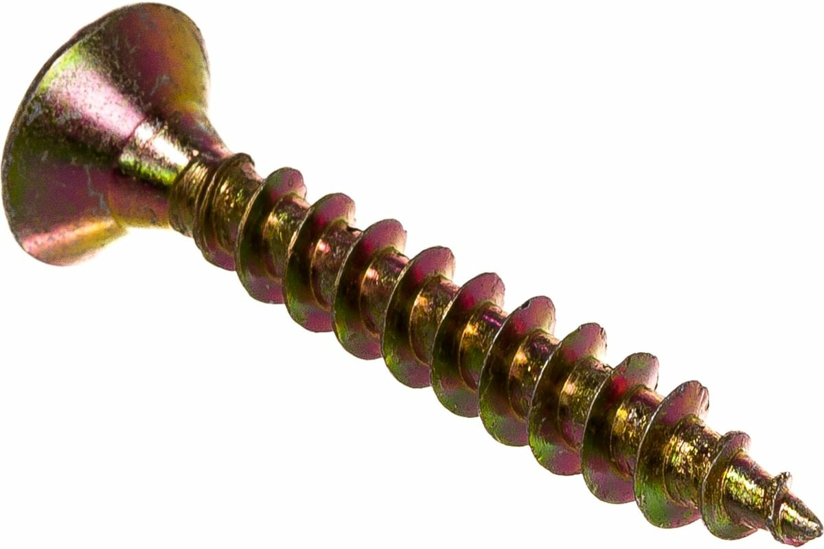 КЧ Шуруп желтого цинкования 6,0x40 мм, 80 шт, крепёжный элемент 0300517