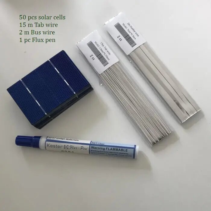 Солнечные батареи ALLMEJORES 50 шт, 0,7 Вт, 78х52 мм Diy kits