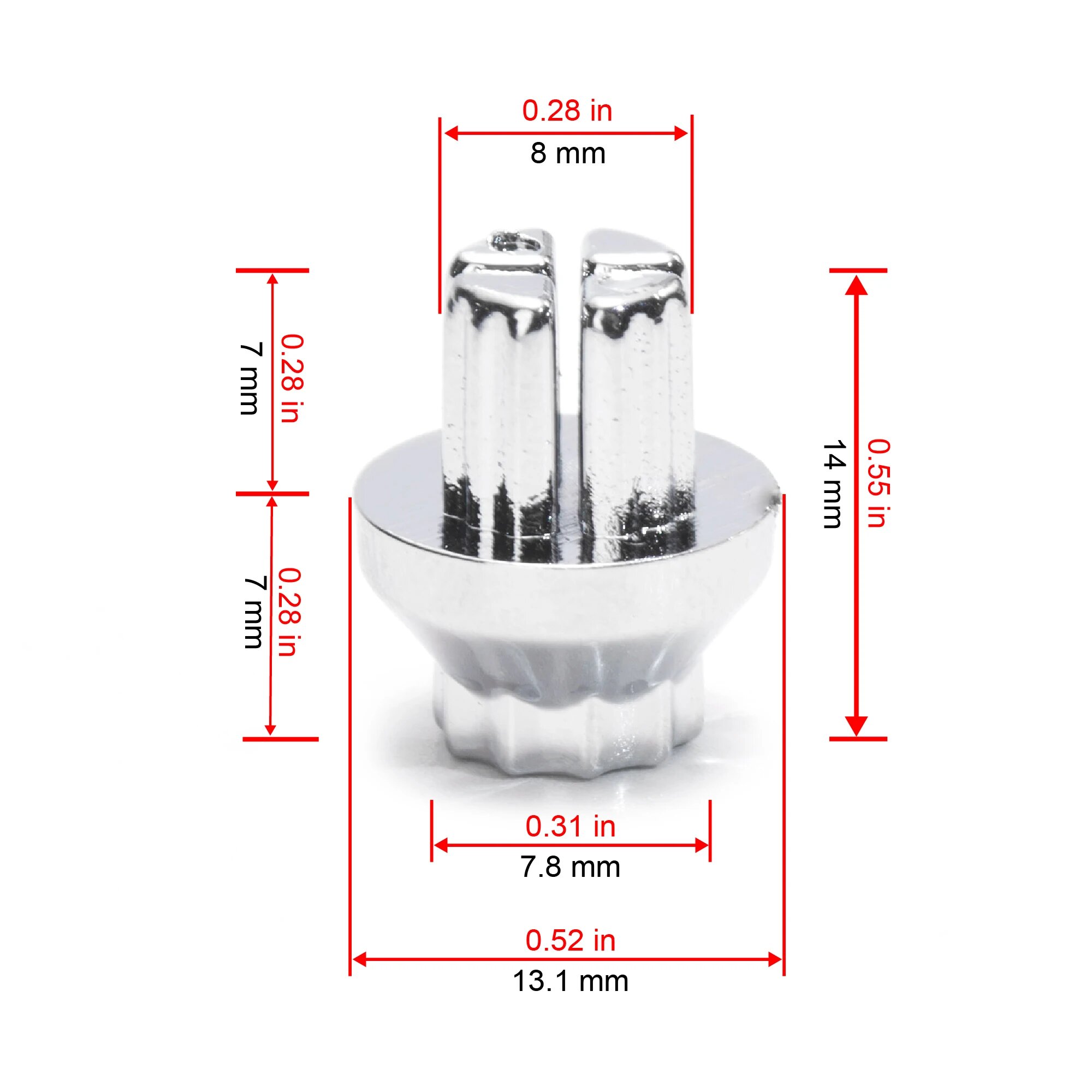25 шт. 8 мм автомобильные универсальные колесные заклепки, гайки для заправки, крышка Chrome