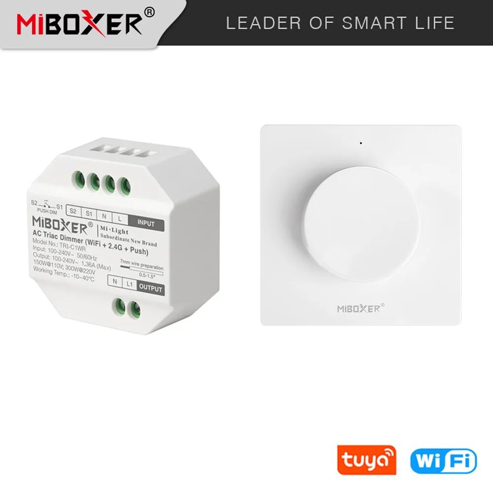 Беспроводной диммер YSRSAI TRI-C1WR Белый, K1 and TRI-C1WR