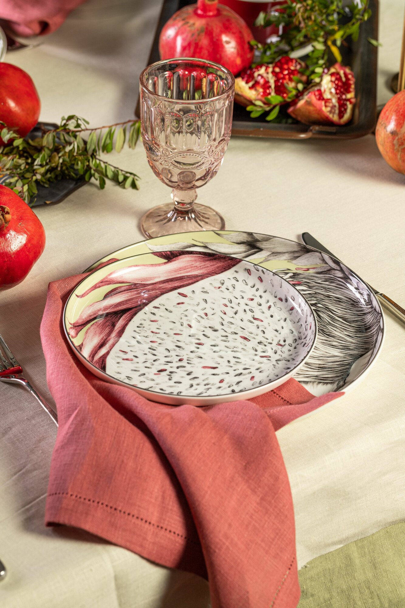 Тарелка Valerie Concept из фарфора с бортиками, диаметр 20 см