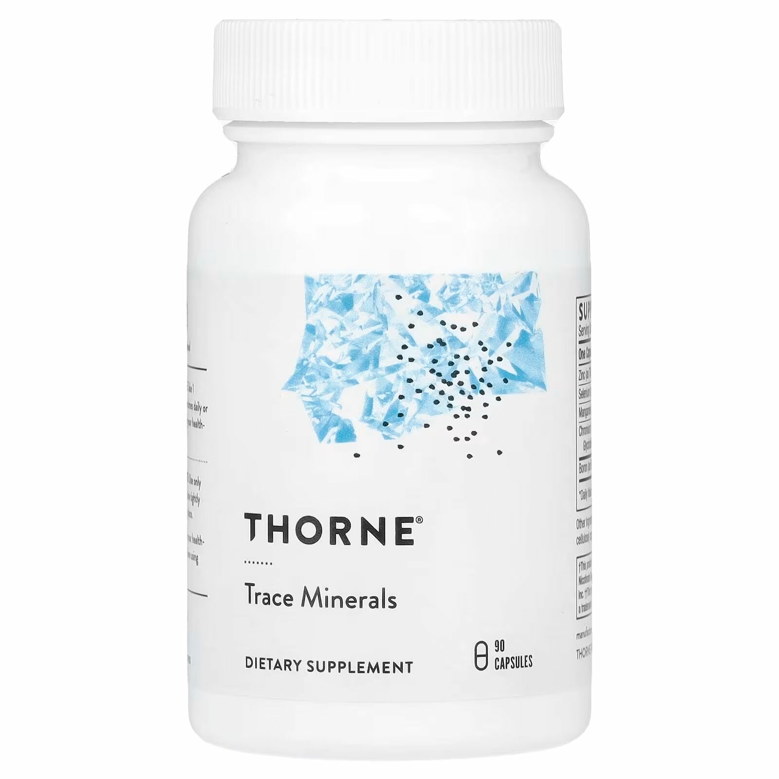 Thorne, Trace Minerals, микроэлементы, 90 капсул
