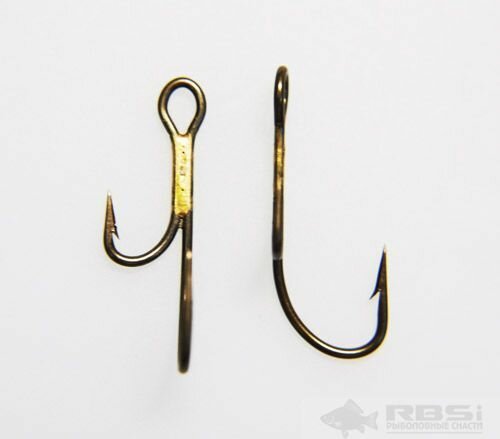 Крючок двойной CANNELLE Double Ryder 2236BZ двухуровневый спаянный №2-25шт