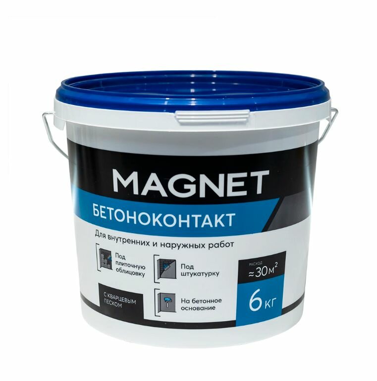 Грунтовка адгезионная MAGNET Бетоноконтакт 6 кг