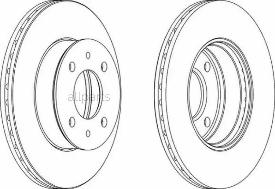 FERODO DDF1632 Диск торм. пер. [241x19] 4 отв.