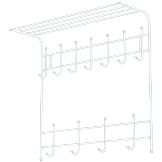 Вешалка настенная Nika Ника 11 крючков 740х255х745мм матовый белый (ВПТ11/МБ)