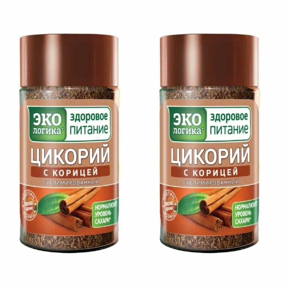 Экологика Цикорий сублимированный с корицей, 85 г, 2 шт