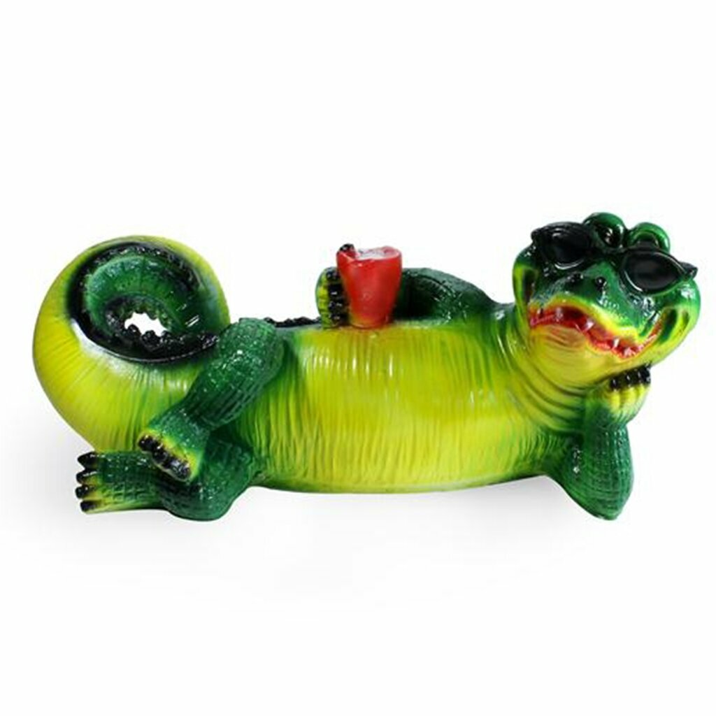 Фигура садовая Крокодил в очках 41*21см /М-Д