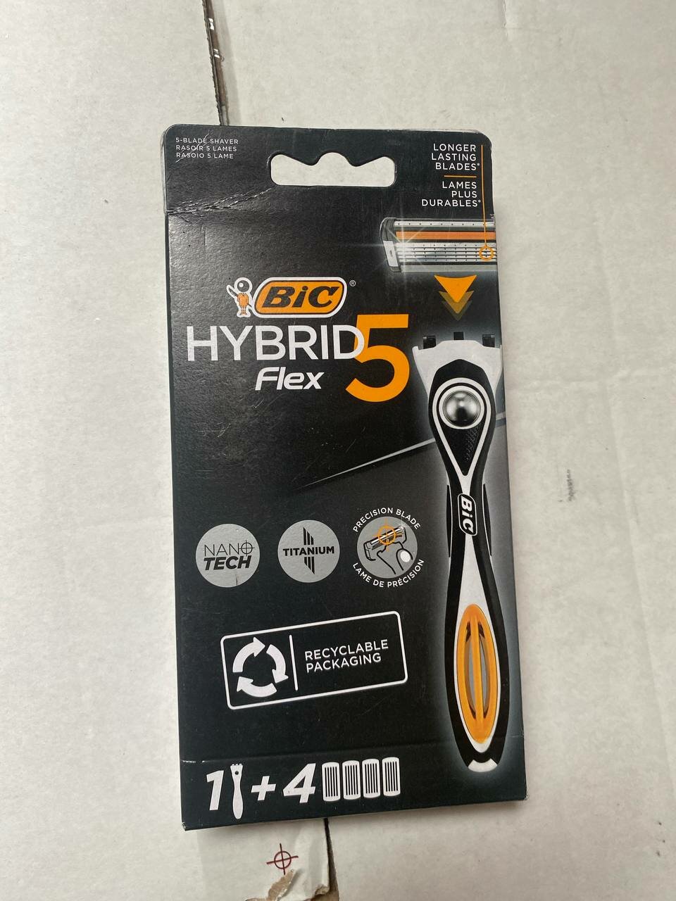 Бритвенный станок "BIC Flex 5" с 5-ю лезвиями и кассетами 4 штуки