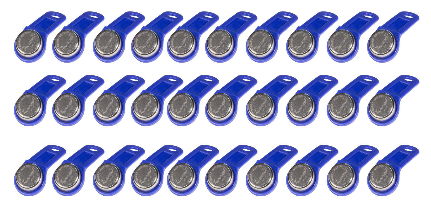 Ключи Touch Memory TM1990A iButton (синий) 30шт