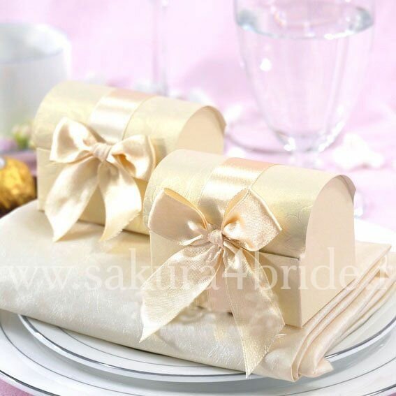 Бонбоньерки Sakura Сундучок айвори - Упаковка, 34 шт