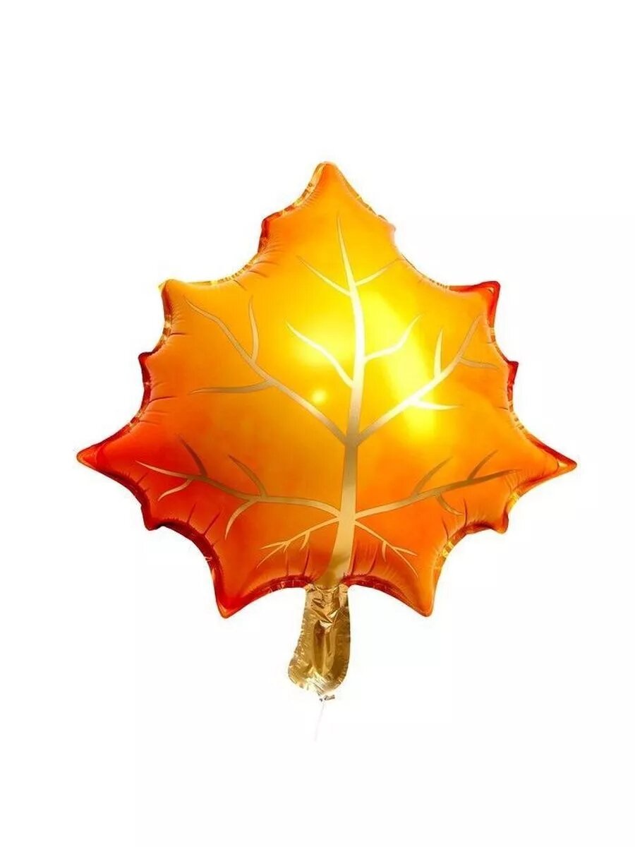 Кленовый лист, фольгированный шар (24"/60 см ) 1 шт. / Веселуха