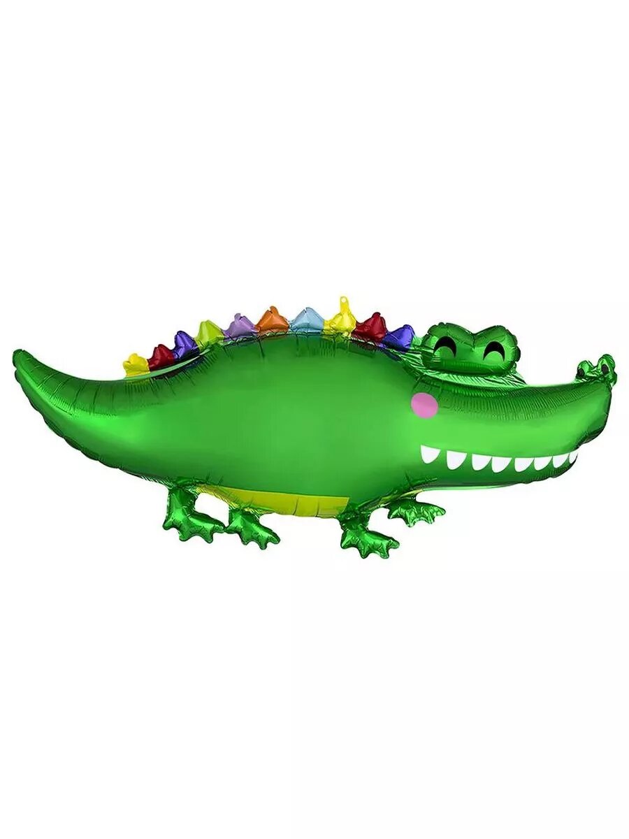 Крокодильчик в упаковке, фольгированный шар (41"/104 см ) 1 шт. / Веселуха