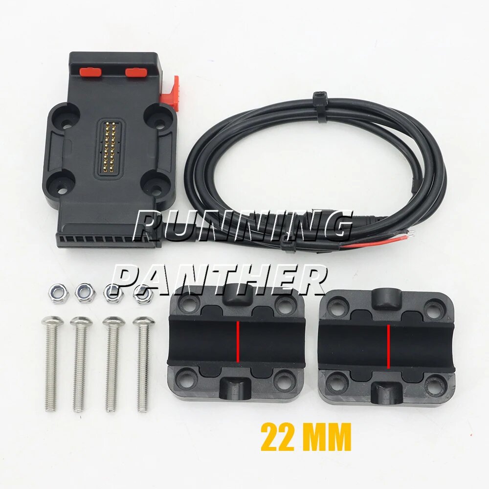 Для BMW R1200GS LC R1200GS ADV Adventure F900R 1200GSA 2013-2019 Беспроводная зарядка USB-телефона Навигационный кронштейн Держатель Зарядное устройство Черный, 22mm Adapter