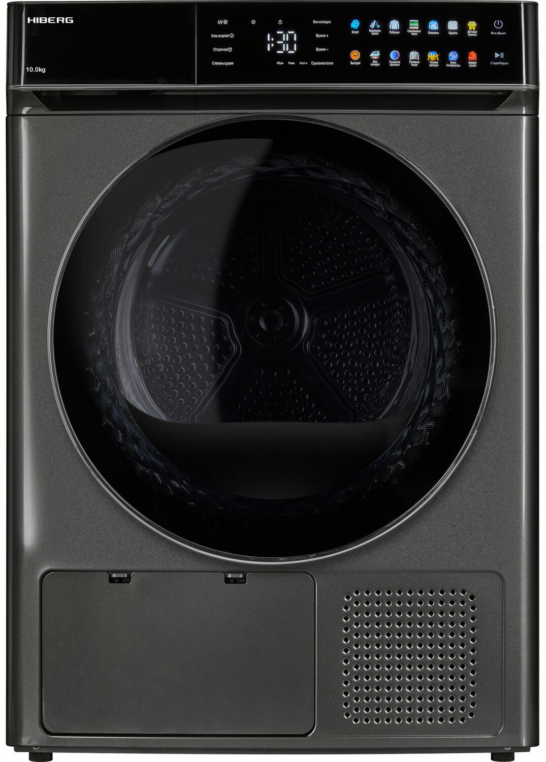 Сушильная машина с тепловым насосом Hiberg HDQ11 - 10 Sd металлик