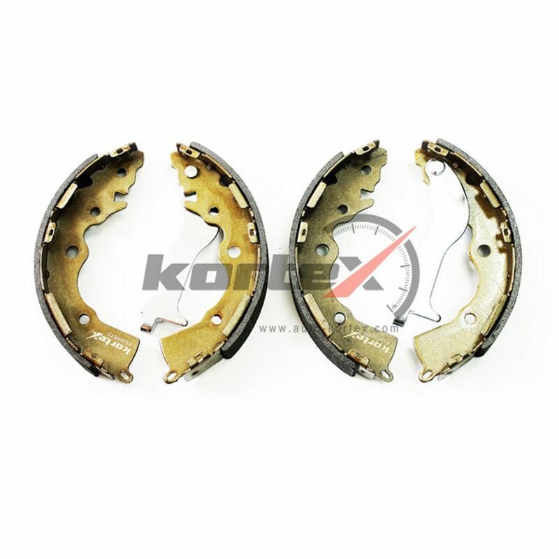 Тормозные колодки барабанные задние KORTEX KS009STD для а/м Hyundai Accent, HB20, KIA Pride, Rio, Cerato